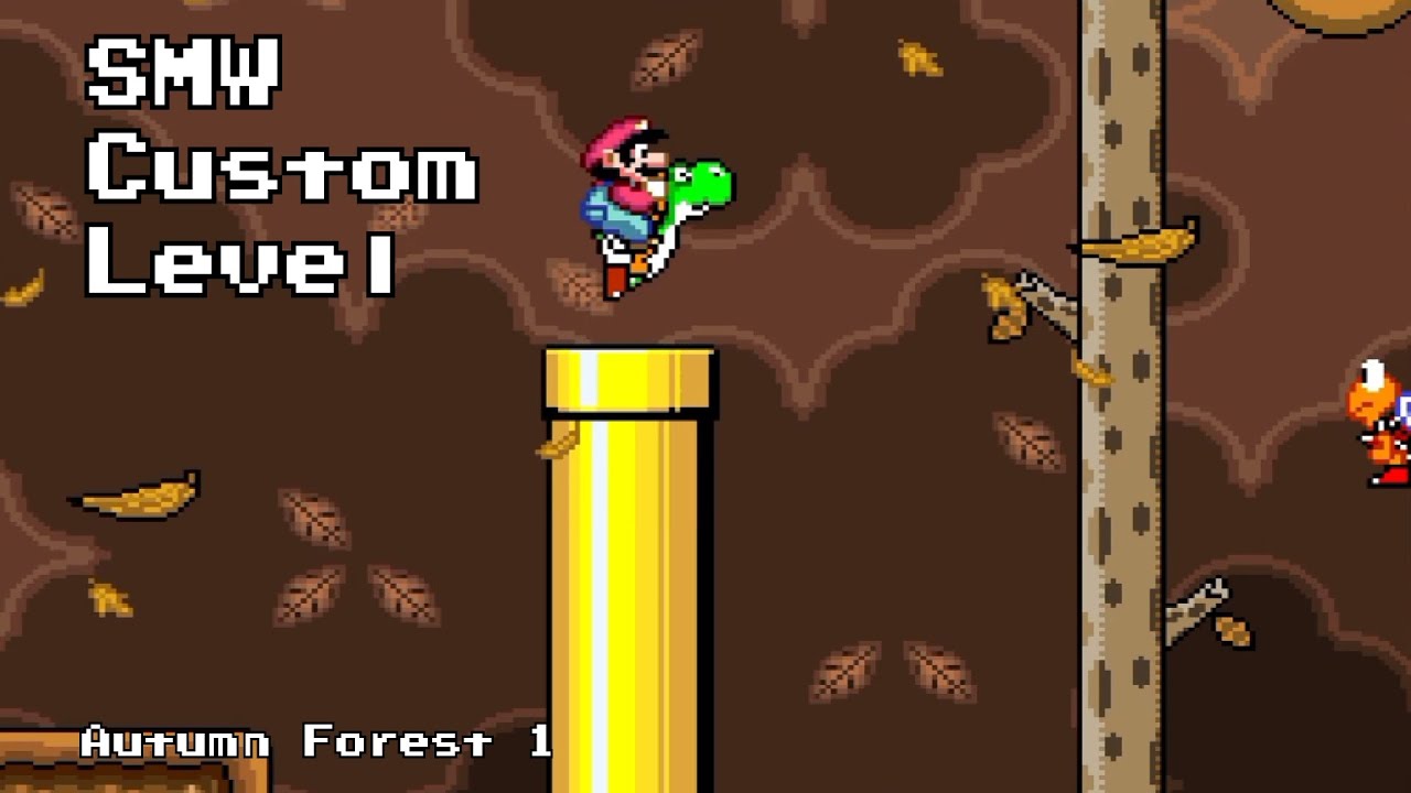 SMW Custom Level - Autumn Forest 1 - YouTube