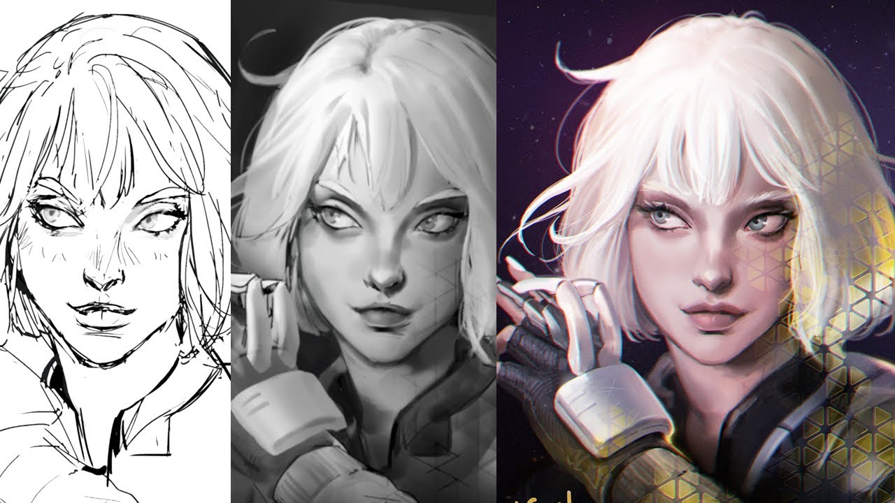 Drawing IANA💛 turning into a hologram - YouTube