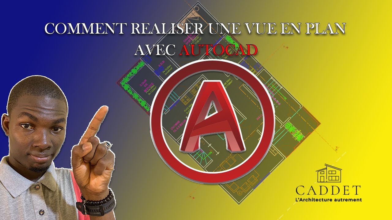 COMMENT REALISER UNE VUE EN PLAN AVEC AUTOCAD/ tuto debutant 1/2 - YouTube