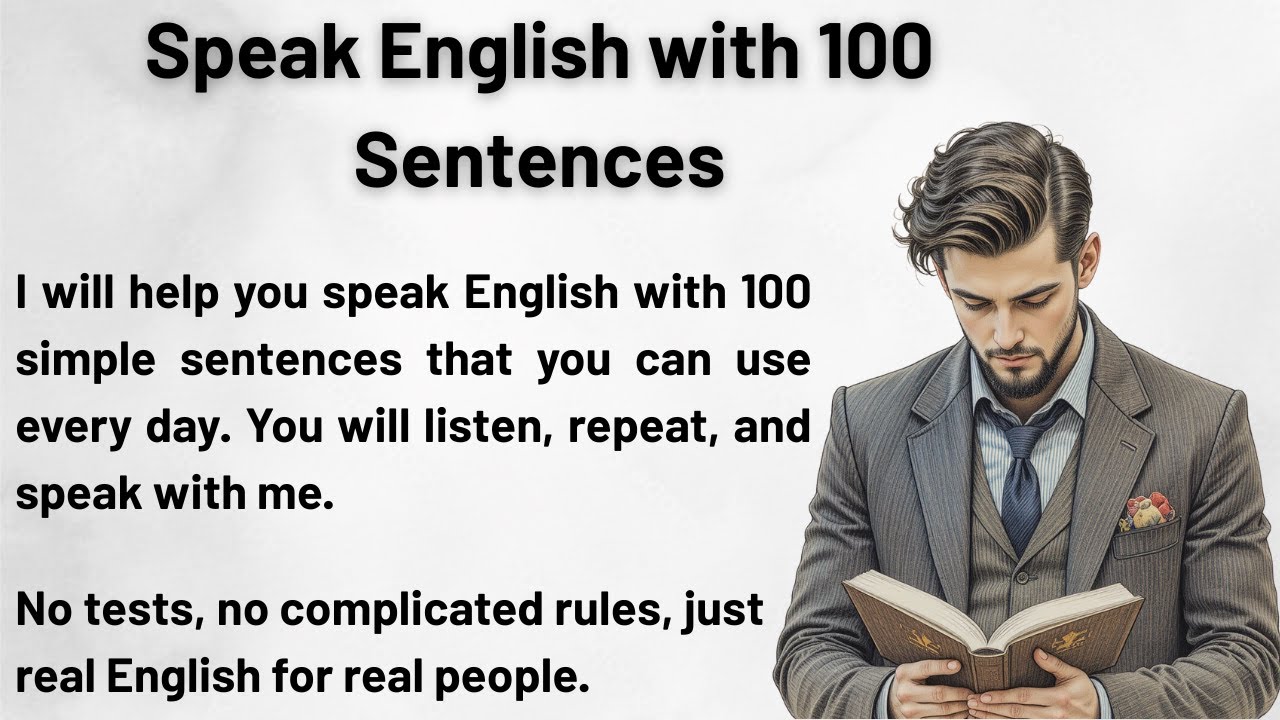 Speak English with 100 Sentences _ English Listening Practice _ Improve ...