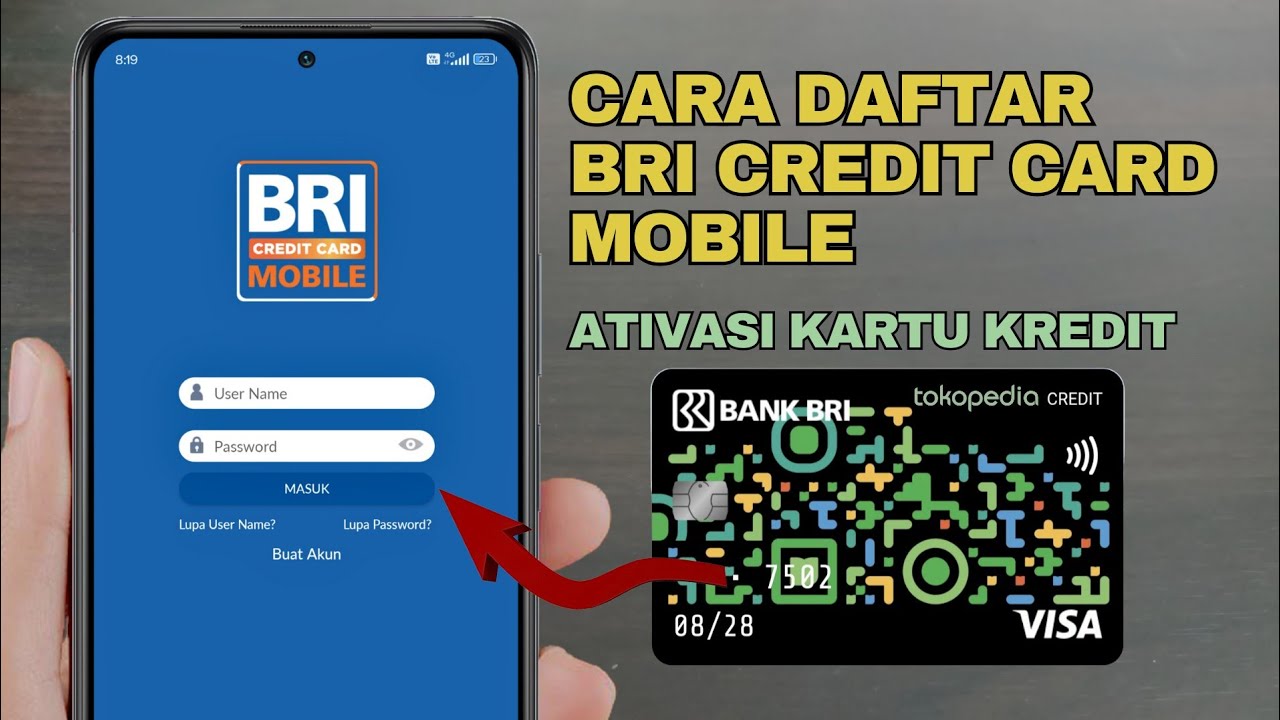 Cara daftar akun BRI Credit Card Mobile terbaru 2023 - YouTube