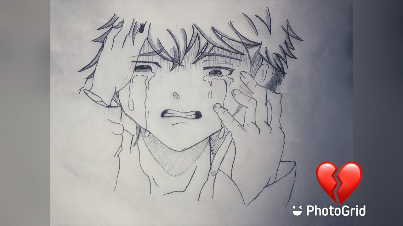 Drawing Broken 💔 Anime Boy #shorts - YouTube