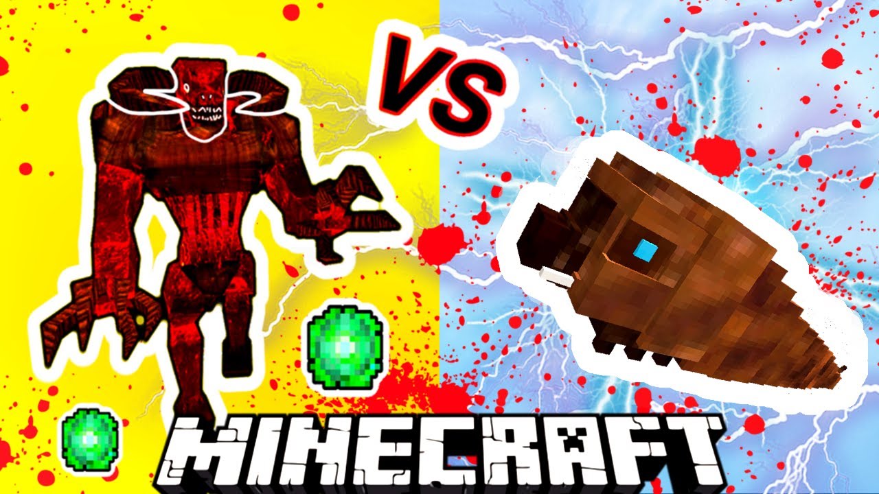Mothra Larva Vs. Rahovart in Minecraft - YouTube