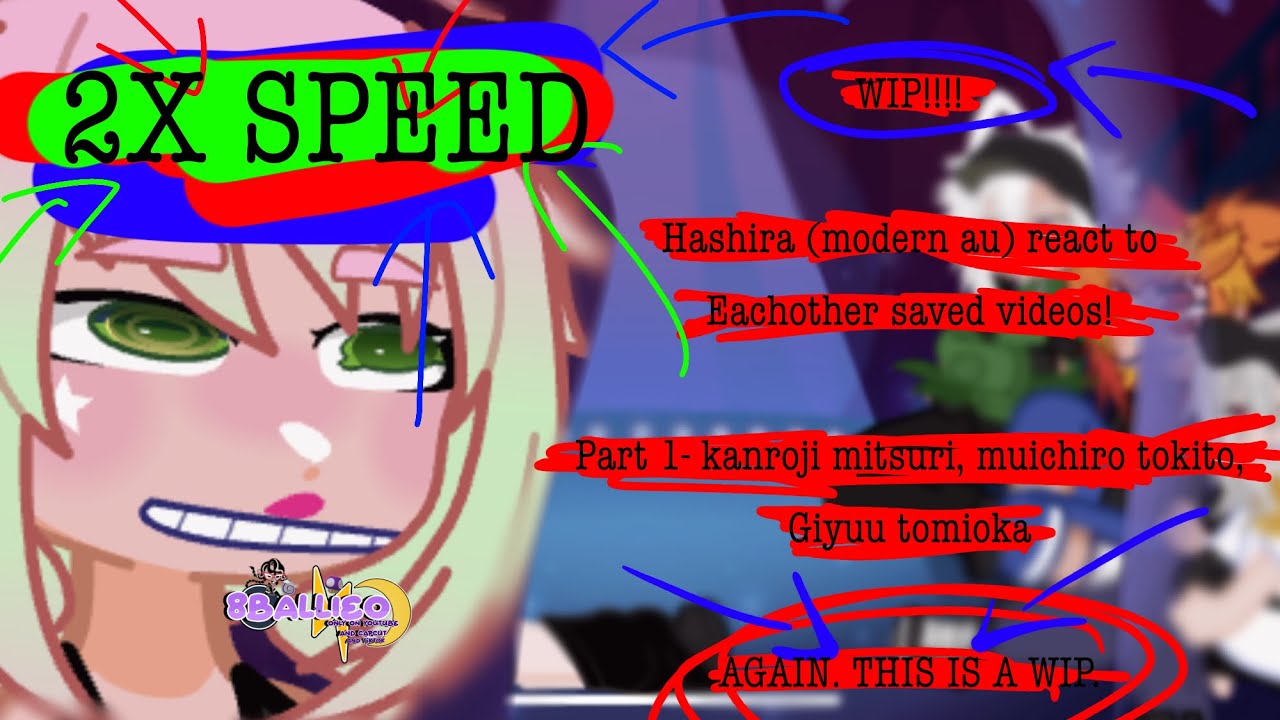 (2x SPEED) WIP!!! hashira react to each others saved videos (MODERN AU ...
