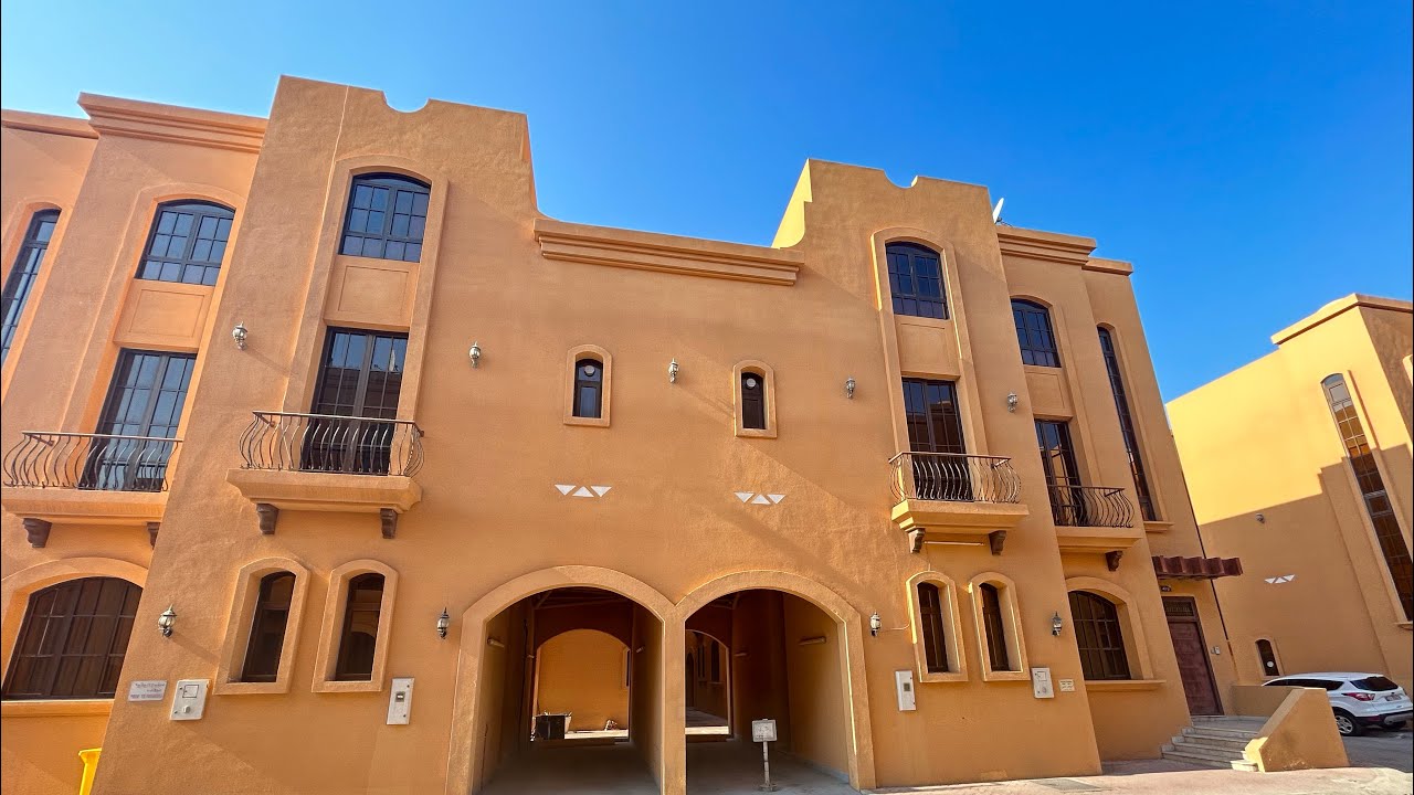 Al Bustan compound Spacious & bright 4br+M villas 135K - YouTube