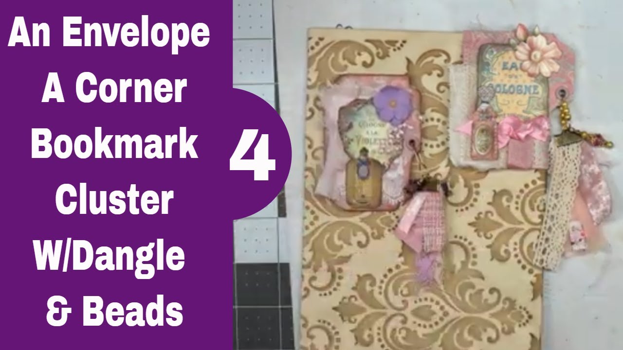 One last Envelope - Corner Bookmark w/Side Dangle and Beads - Sweet ...