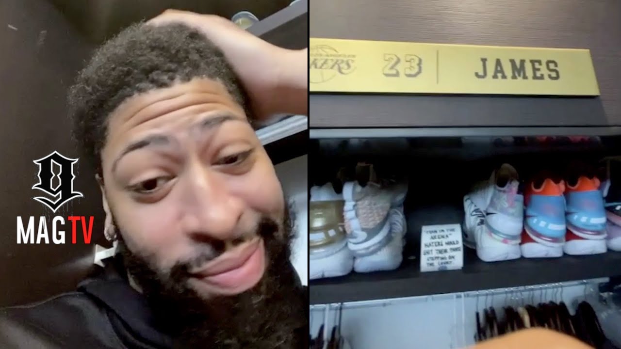 Anthony Davis Sneaks In Lebron's Locker & Shows Unreleased Shoes! 😳 ...