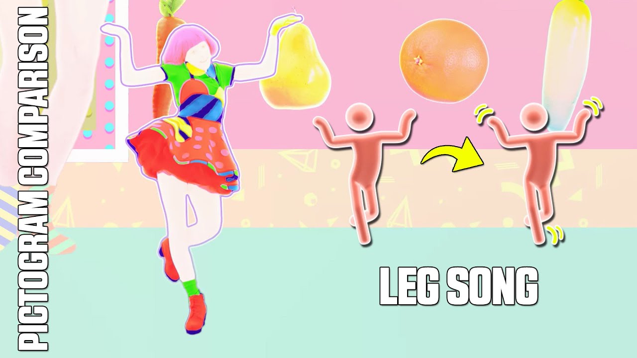 PICTOGRAM COMPARISON - LEG SONG | JD2017 CHINA x JD+ - YouTube