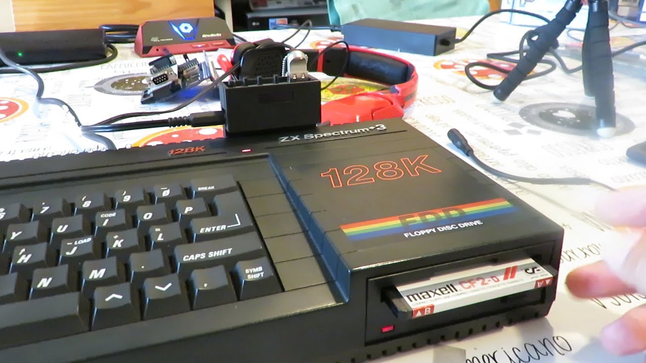 Zx Spectrum 128K+3 - copiar da Goteck para Drive Interna - YouTube