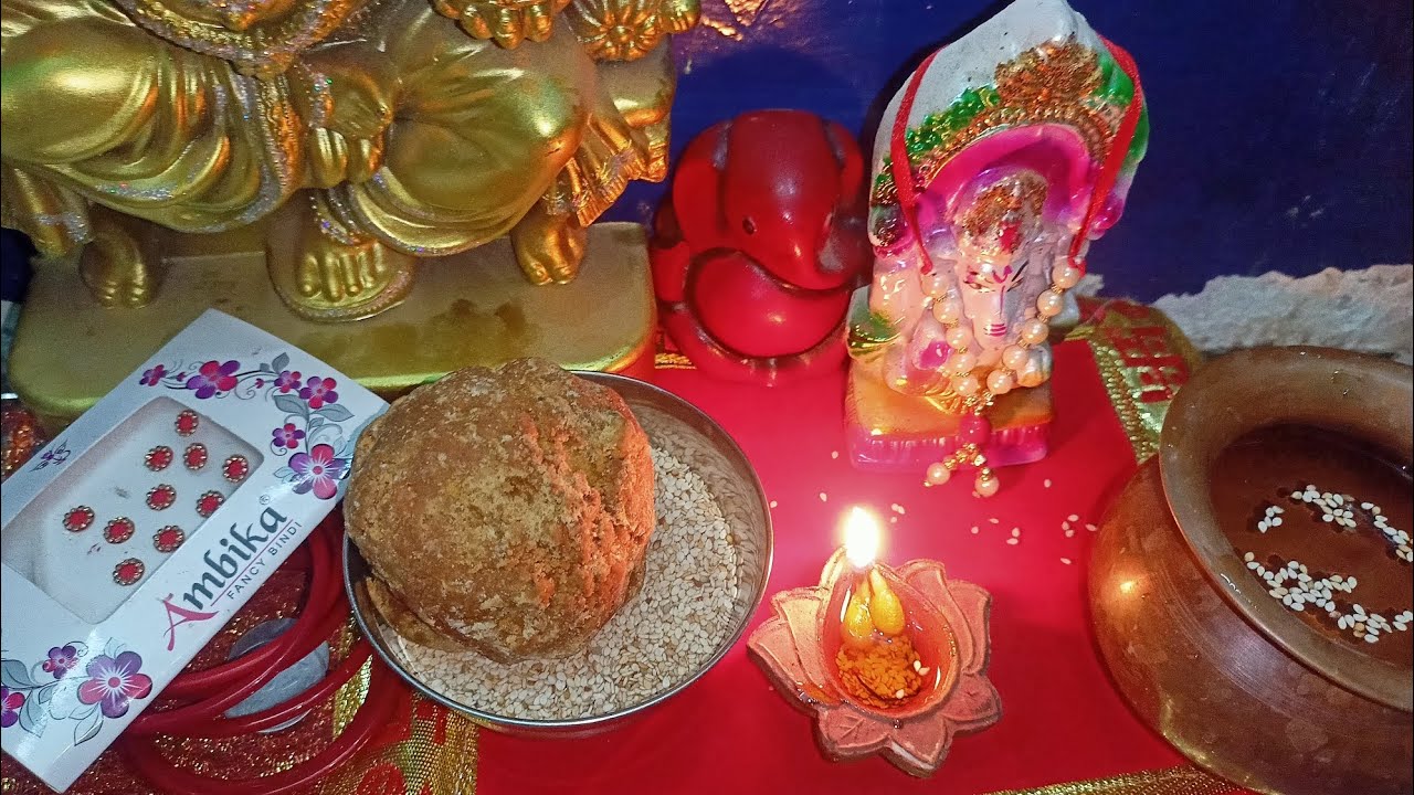 संकट चौथ पूजा करने की आसान विधि#viralvideo #Sankat chauth#Puja vidhi 🙏 ...