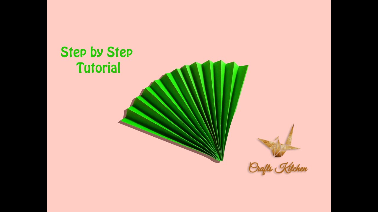 How to Make paper Fans | diy hand fan - YouTube