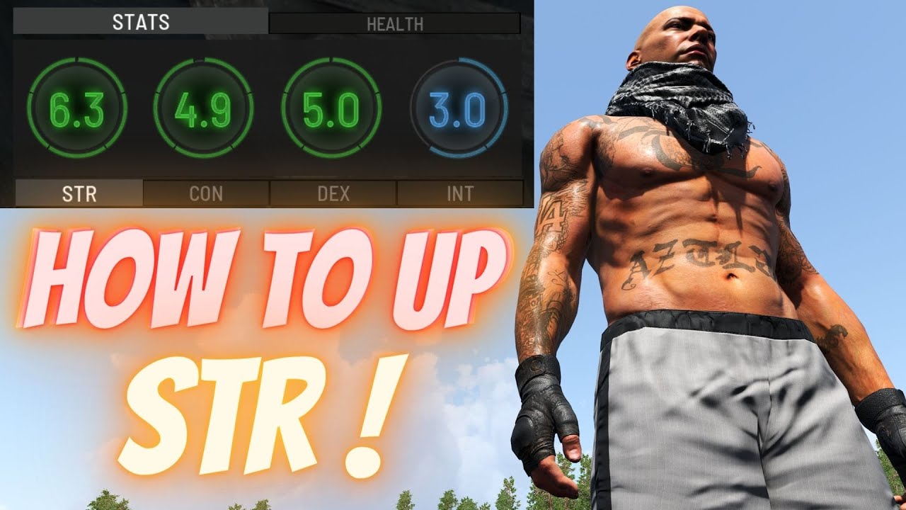 SCUM HOW TO #1 วิธีเพิ่มกล้าเนื้อ นักเพาะกาย SRT UP !! - YouTube