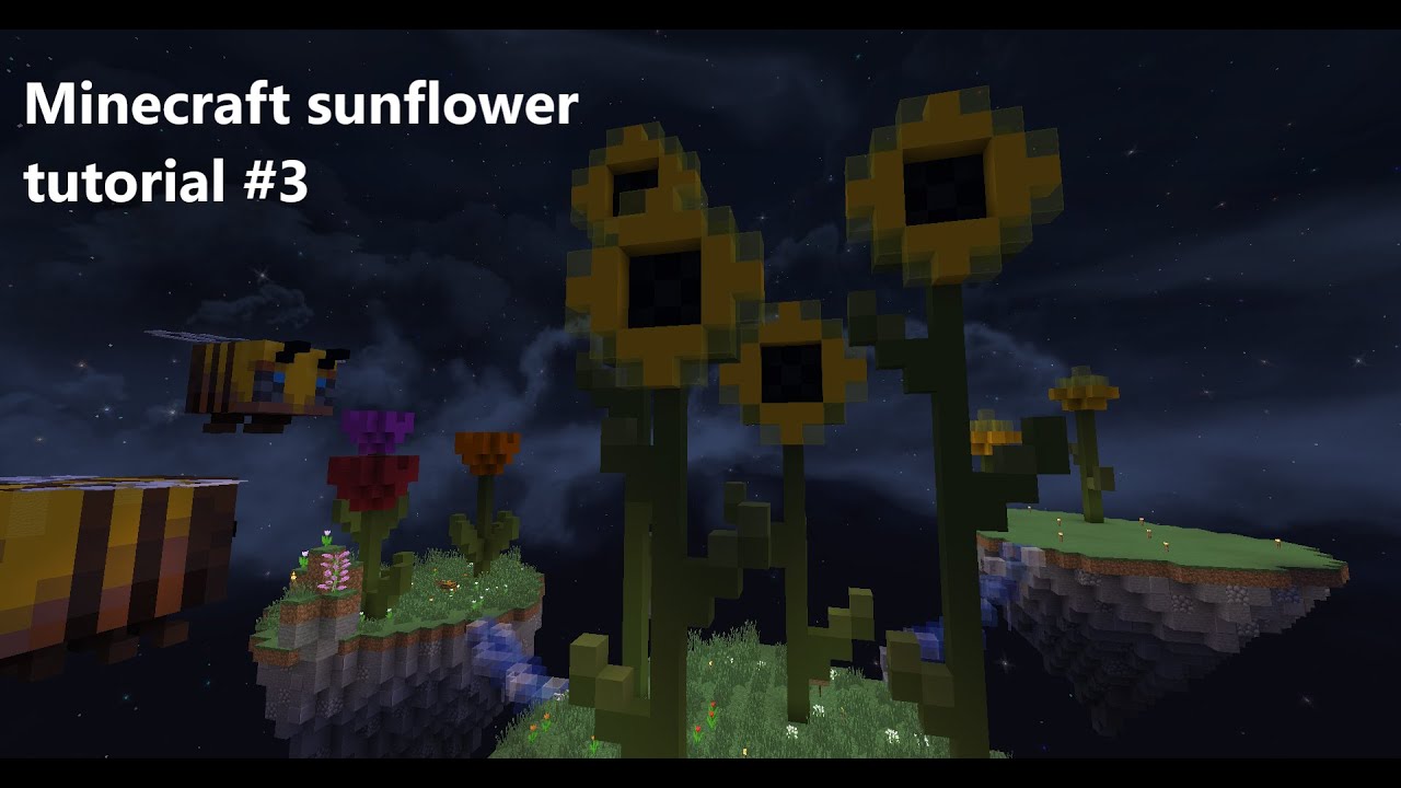 Minecraft tutorial #4 Giant Sunflower - YouTube