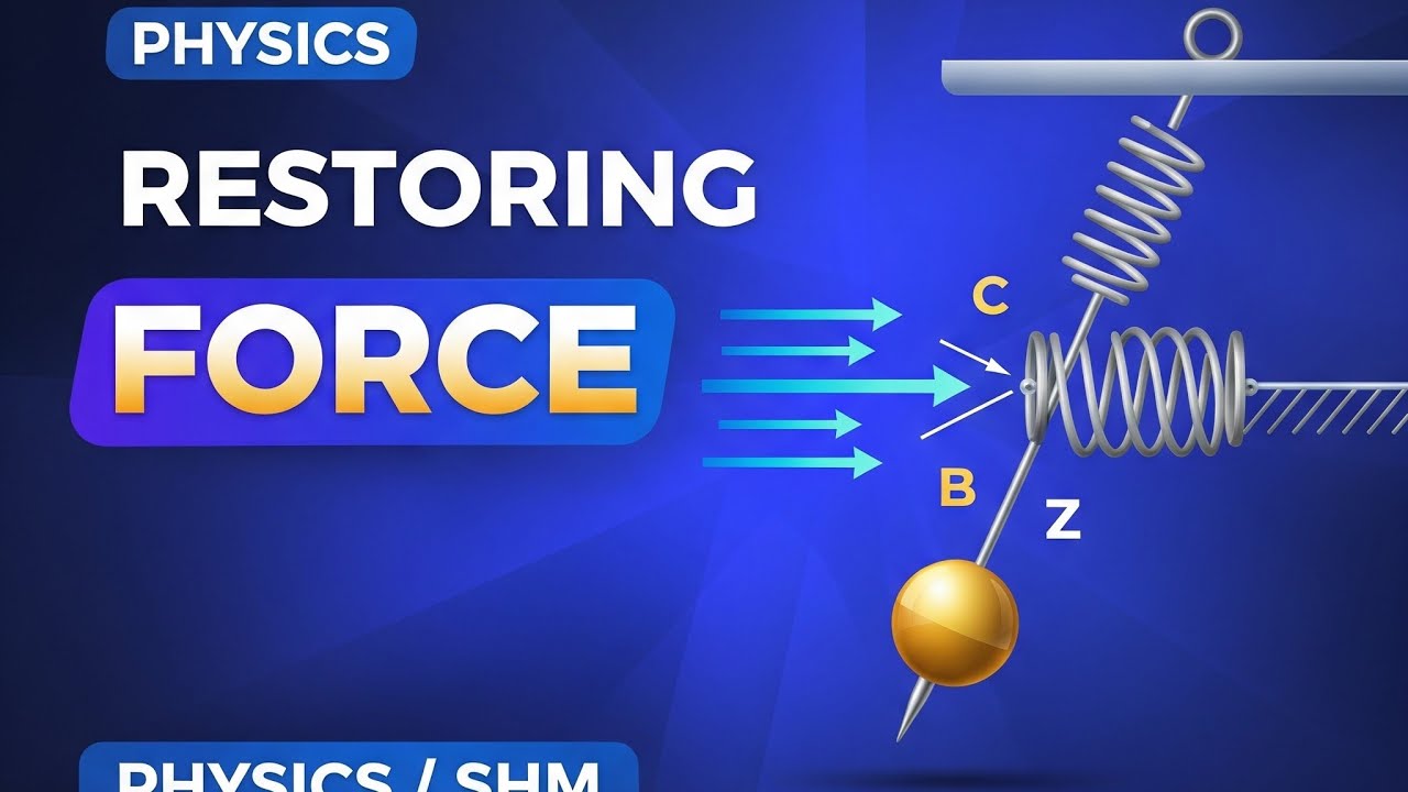 SHM Basics: Understanding Restoring Force with Examples/ BPUT B.TECH ...