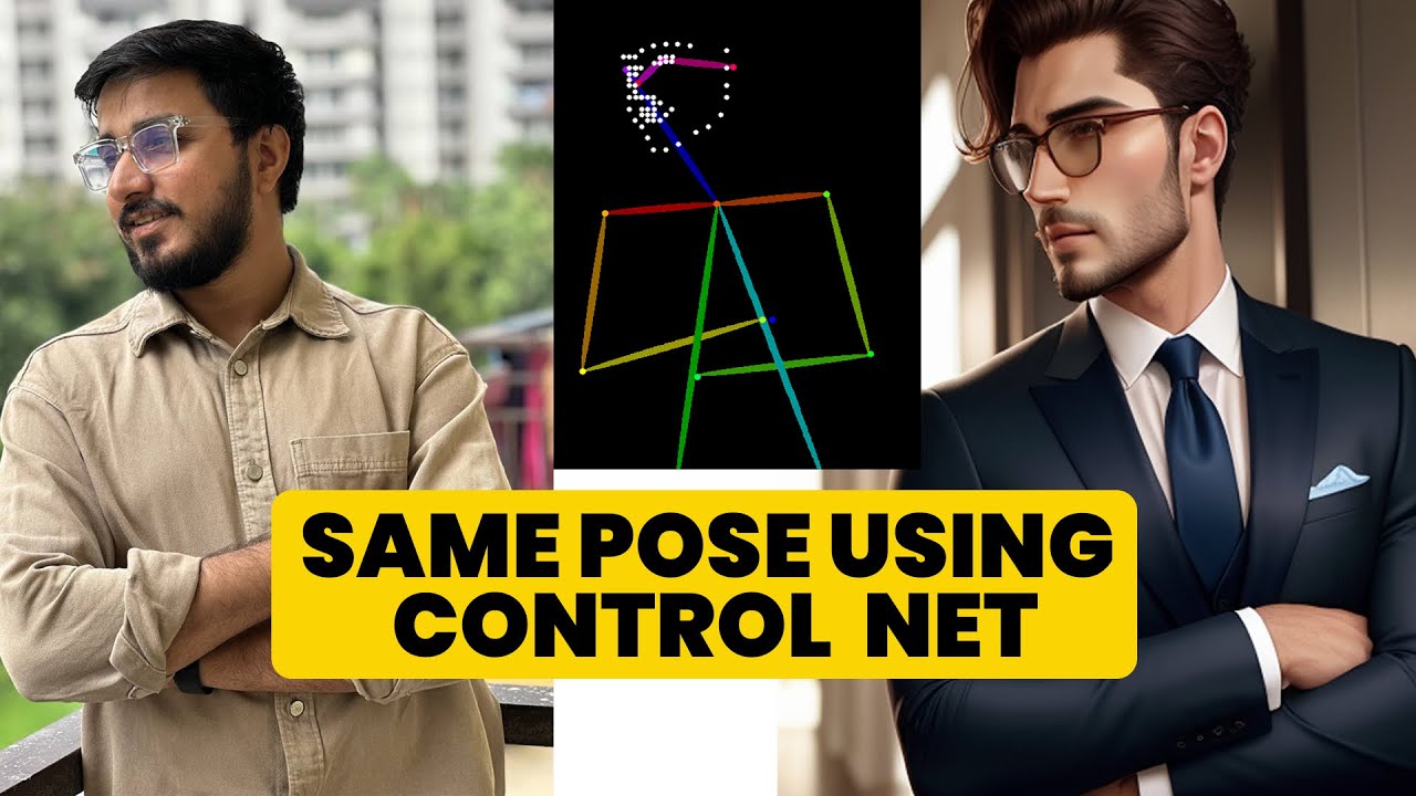 Create same pose in Stable diffusion | control net EXPLAINED In Hindi ...