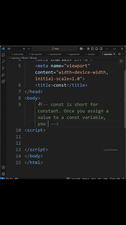 const in JavaScript #JavaScript #WebDevelopment #CodingBasics #LearnJavaScript #Programming ...
