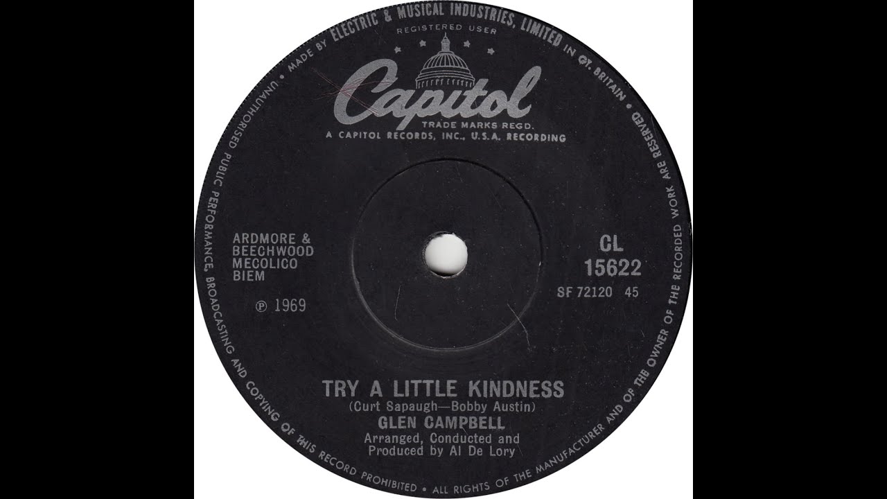 Glen Campbell - Try A Little Kindness - YouTube