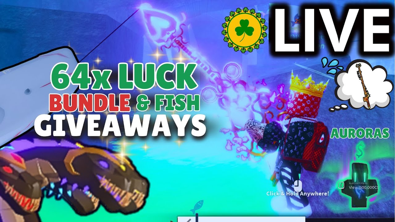 🚨LIVE FISCH UPD SOON! RED RACER BUNDLE GIVEAWAY & 64x LUCK!! - YouTube