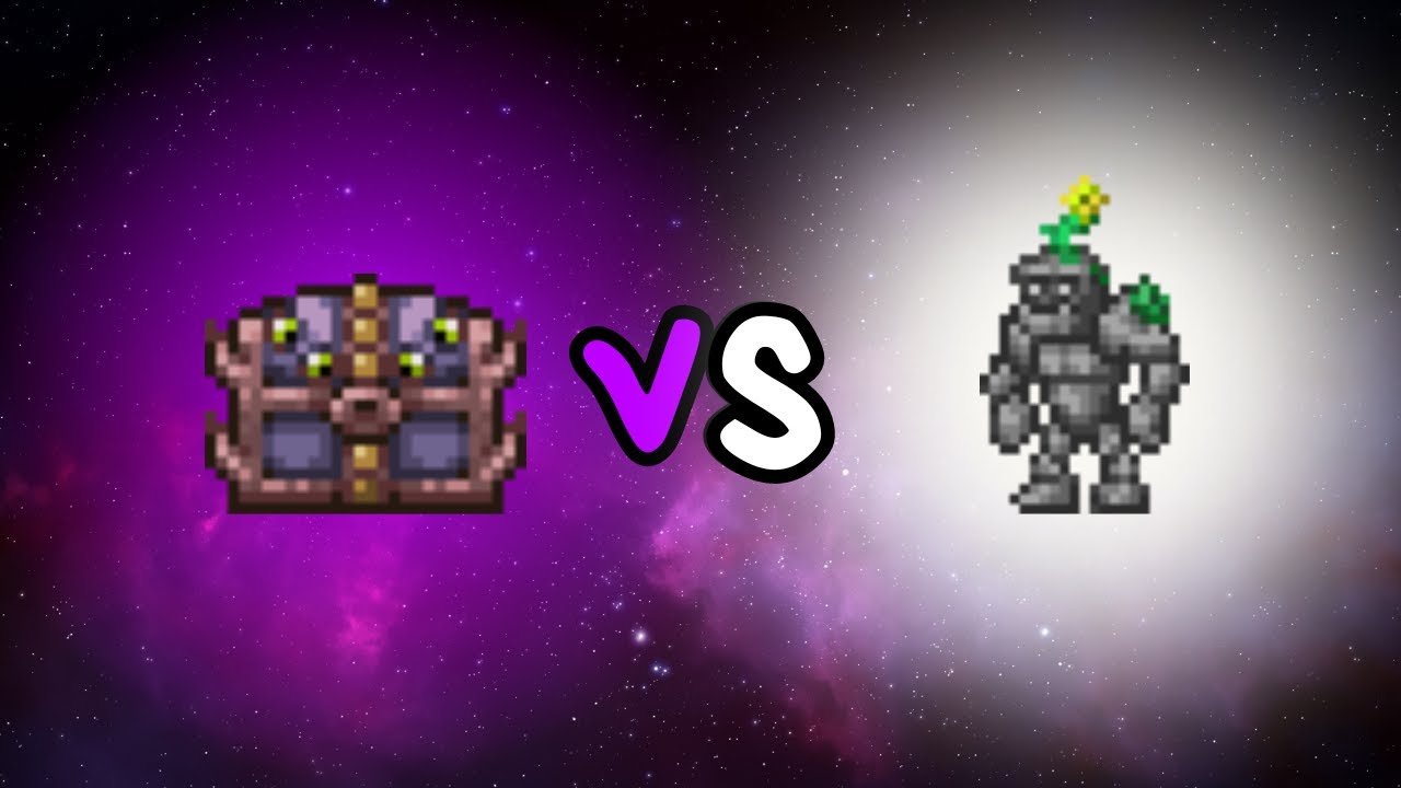 Corrupt Mimic vs 3 Rock Golem - Master Mode - YouTube