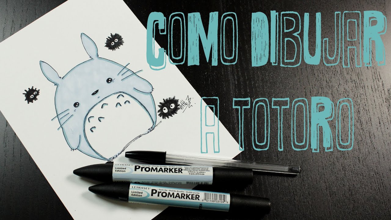 Cómo dibujar a Totoro / How to draw a Totoro (Studio Ghibli) - YouTube