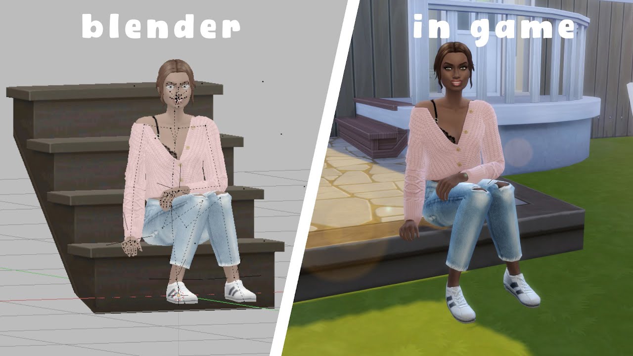 making a pose fore the sims 4 - YouTube