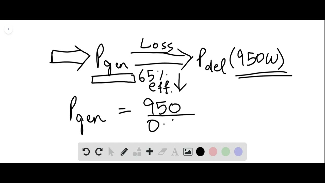 A microwave oven running at 65 efficiency delivers 950 of energy per ...