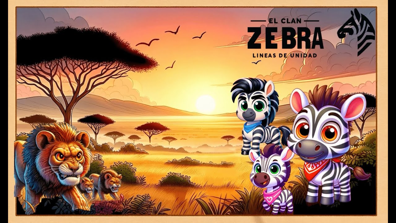 El Clan Zebra "Lineas de Unidad" - HISTORIAS ANIMADAS PARA NIÑOS EN ...