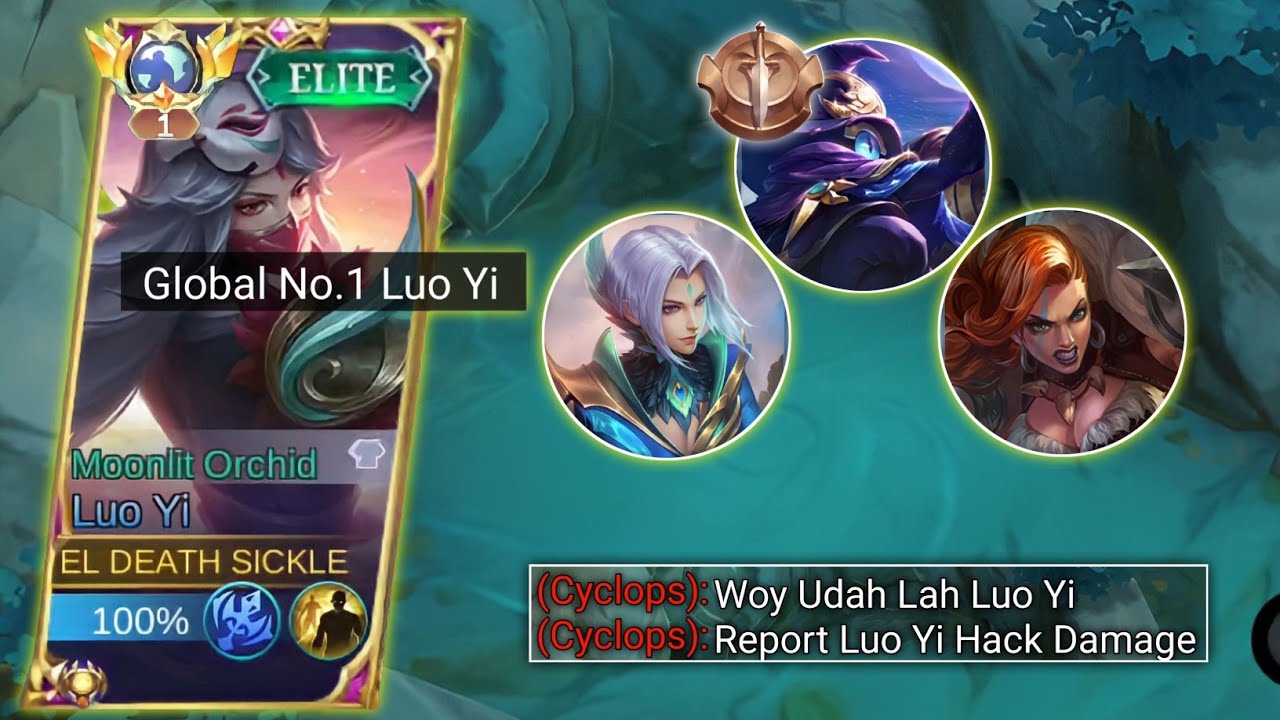 DAMAGE LUO YI GAK LOGIS! MUSUH SEKALI COMBO HILANG! LUO YI BEST BUILD ...