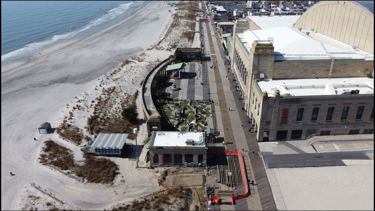 See what Atlantic City's boardwalk reconstruction looks like on drone ...