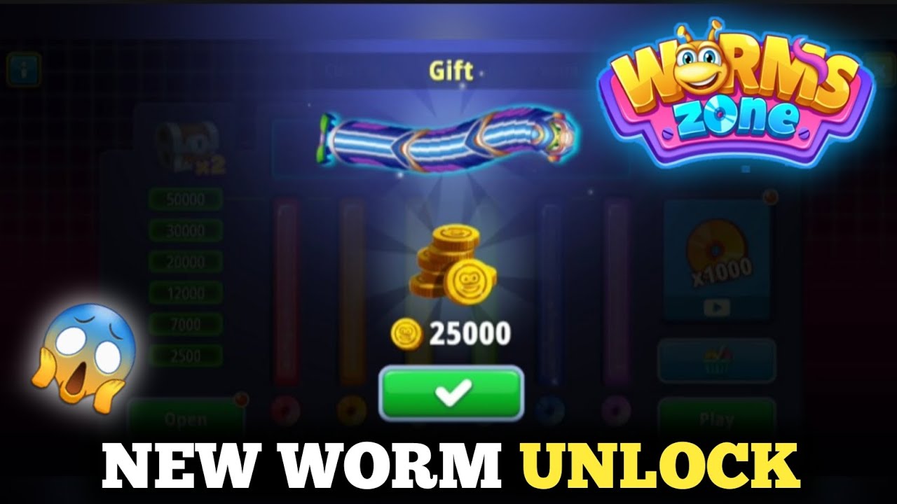NEW WORM UNLOCK 😱 IN worm zone.io game | Video Game Day in worm zone.io ...