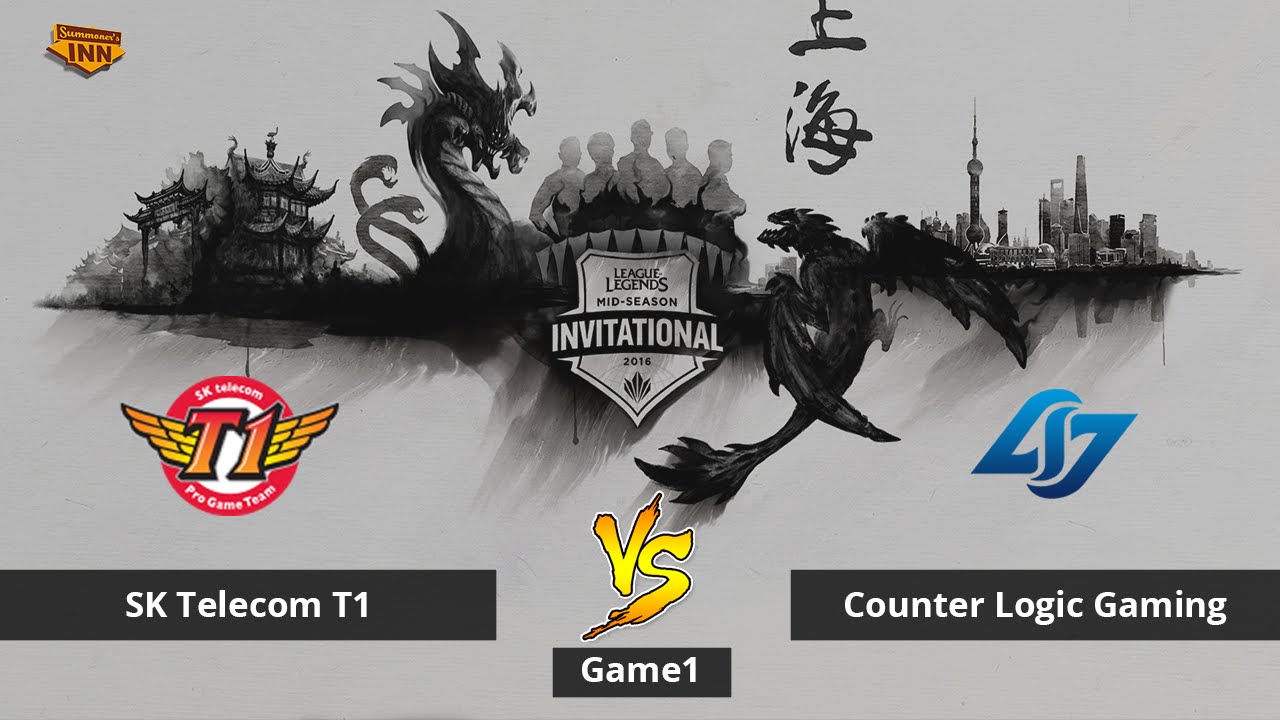 SK Telecom T1 vs. CLG | Finale, Mid-Season Invitational 2016 | Game 1 - YouTube