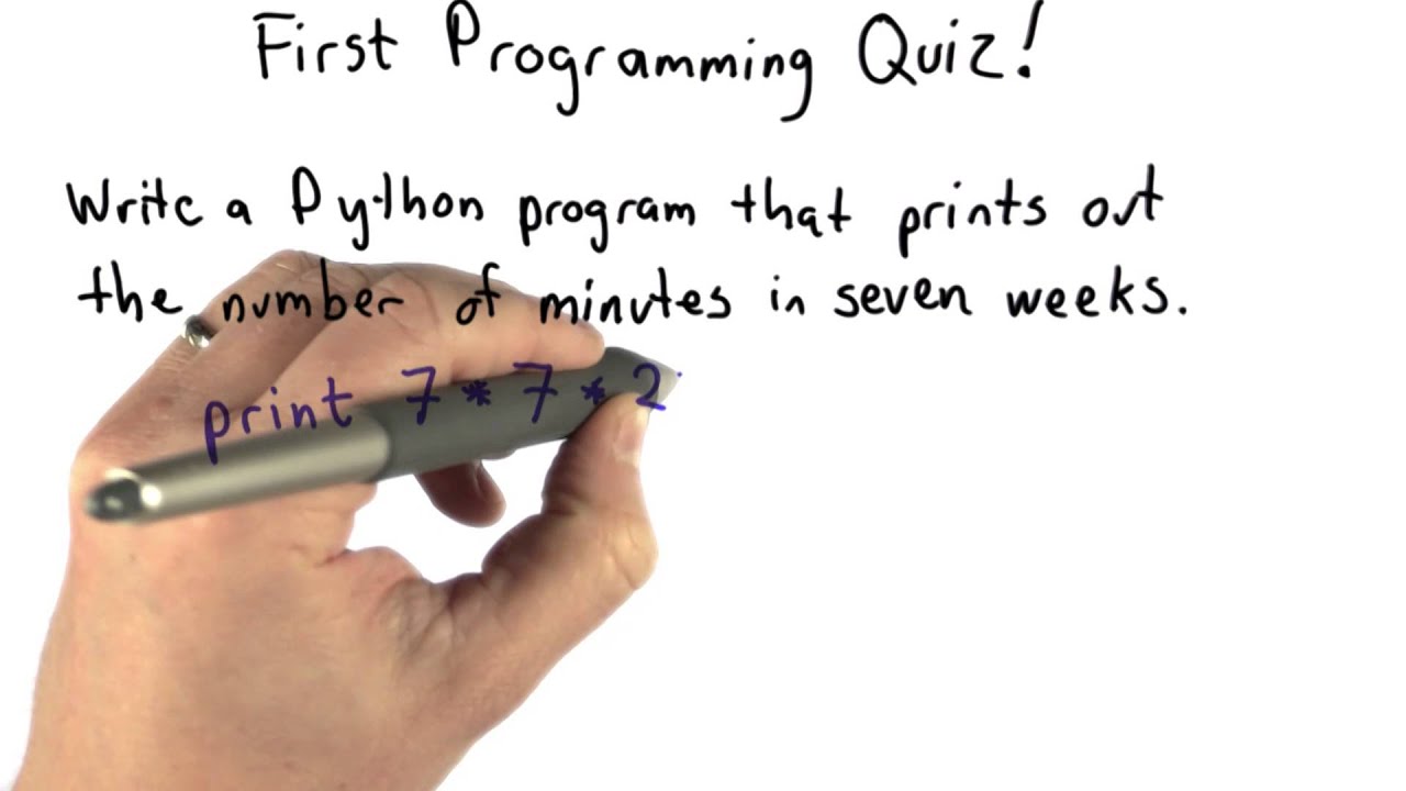 First Programming Quiz Solution - Intro to Computer Science - YouTube
