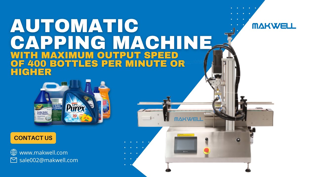 Capping Process using Automatic Capping Machine | Food, Pharmaceutical ...