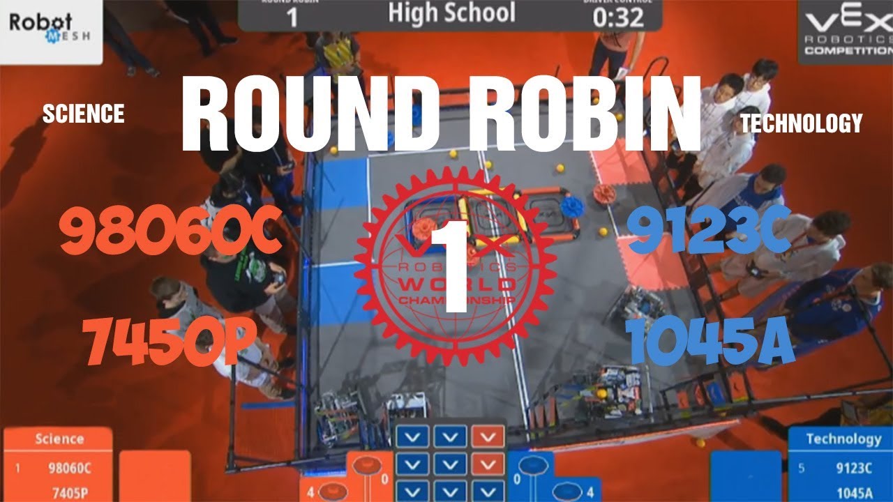 2019 VEX Robotics World Championships | Round Robin Match 1 | 98060C ...
