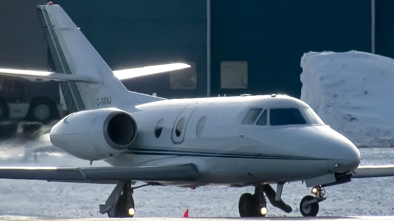 Air Nunavut Falcon 10 (FA10) departing Montreal (YUL/CYUL) - YouTube