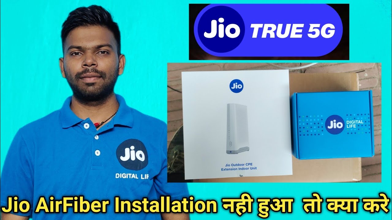Jio Air Fiber Complete Installation - YouTube