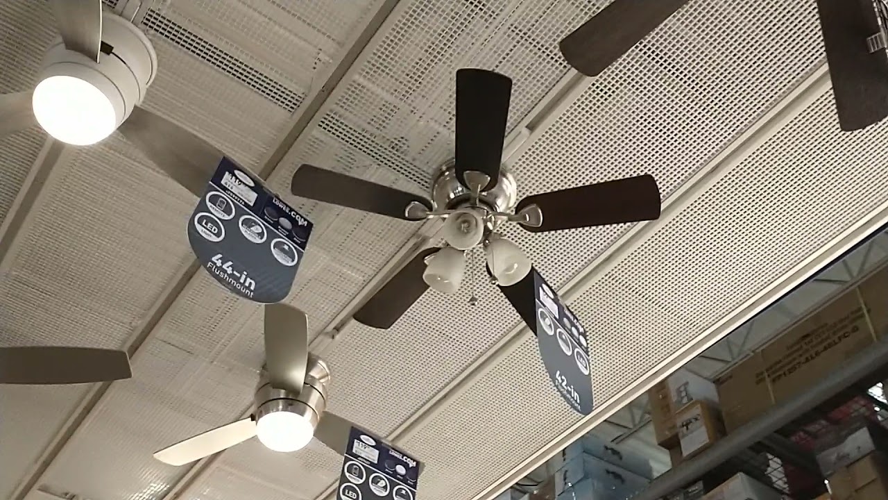 Ceiling Fan Display At Lowes 12/29/21 - YouTube