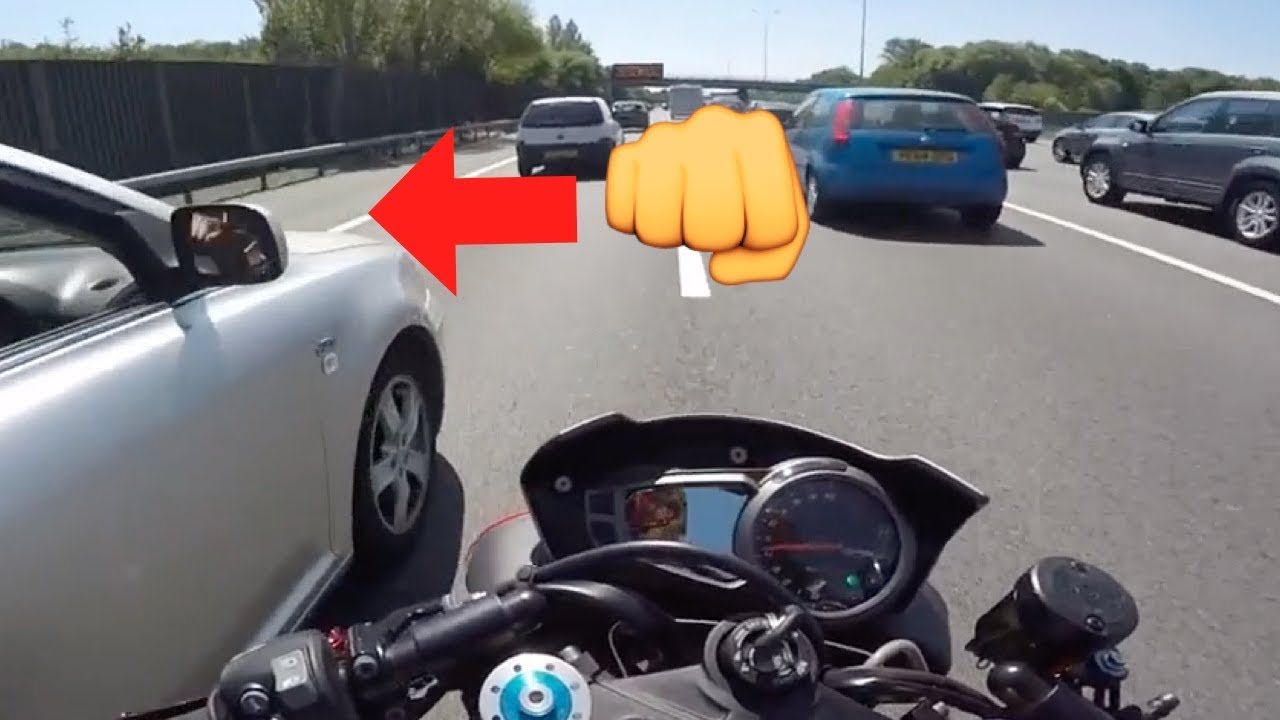 Motorcycle Close Calls With Crazy Drivers 2018 - YouTube