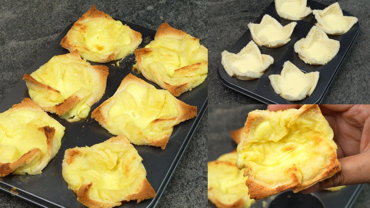 Quick Easy Sweet Treat Bread Pudding Cup - YouTube