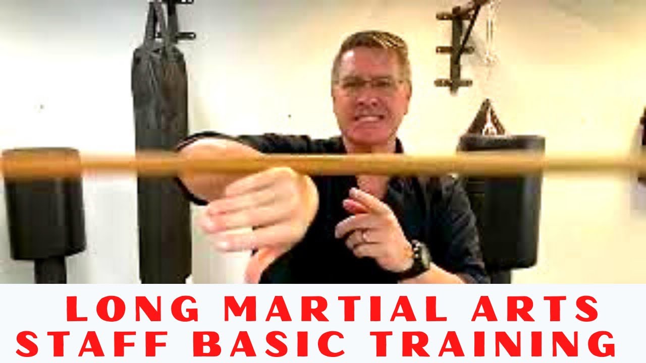 Martial Arts Long Staff Basic Training - YouTube