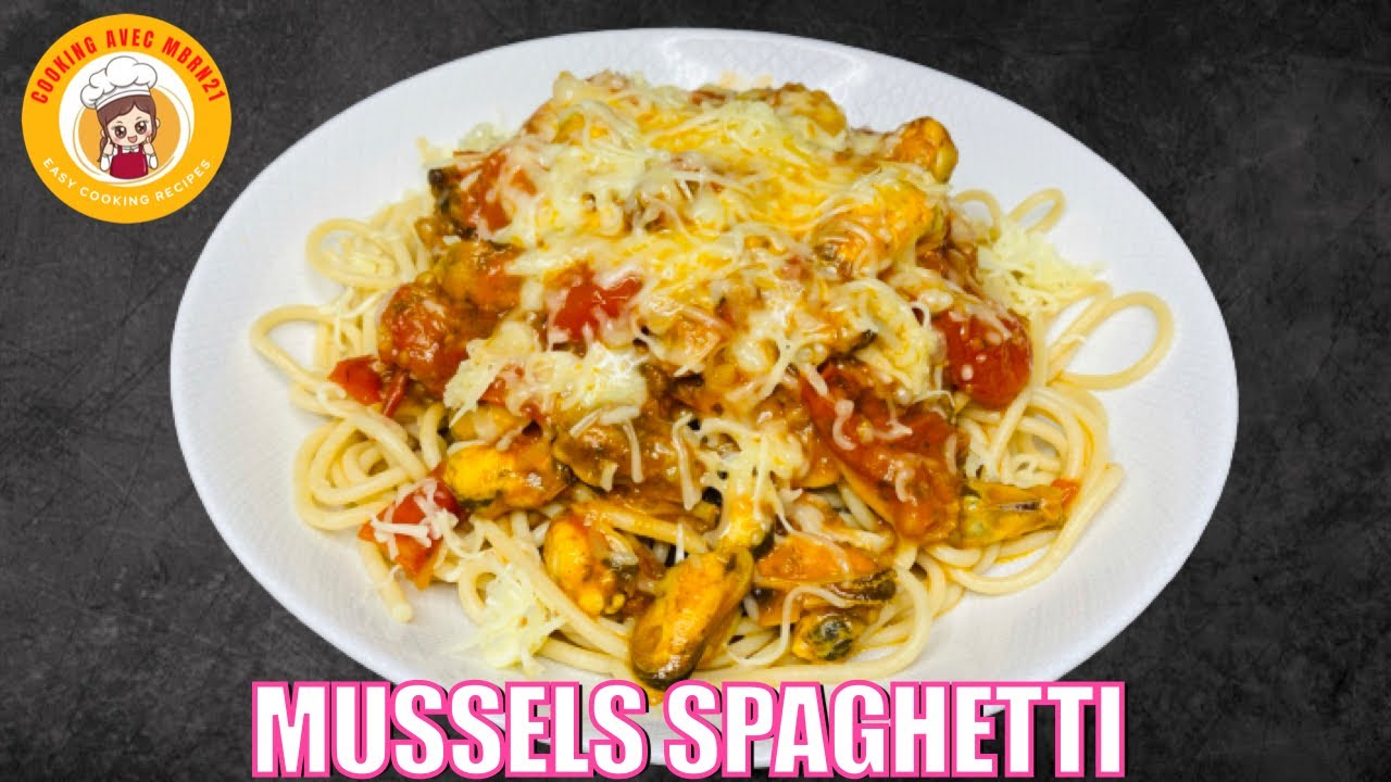 Mussels Spaghetti Pasta Recipe with Tomato Sauce - YouTube