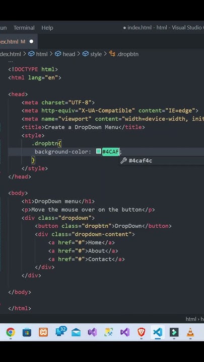 Simple Dropdown Menu Using Only Html And Css Html Css Dropdown Menu Dropdownmenu Shorts 