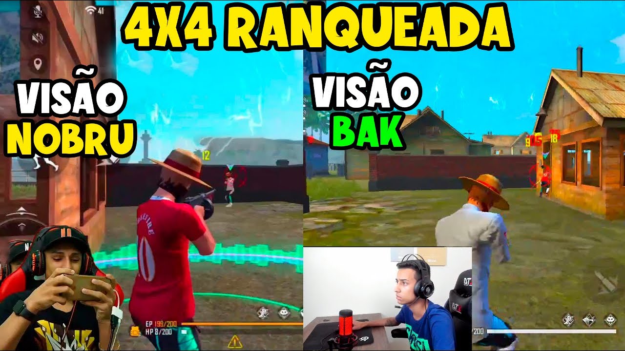 NOBRU ENFRENTA LOUD BAK NA RANQUEADA 4X4 FREE FIRE - MELHORES CLIPS FF ...