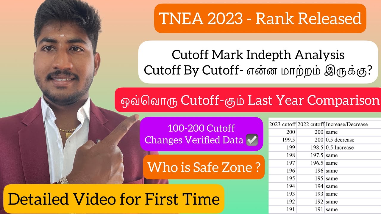 TNEA 2023|Cutoff Increase/Decrease|In Depth Analysis|Cutoff by Cutoff எவ்ளோ குறைகிறது! தெளிவான ...