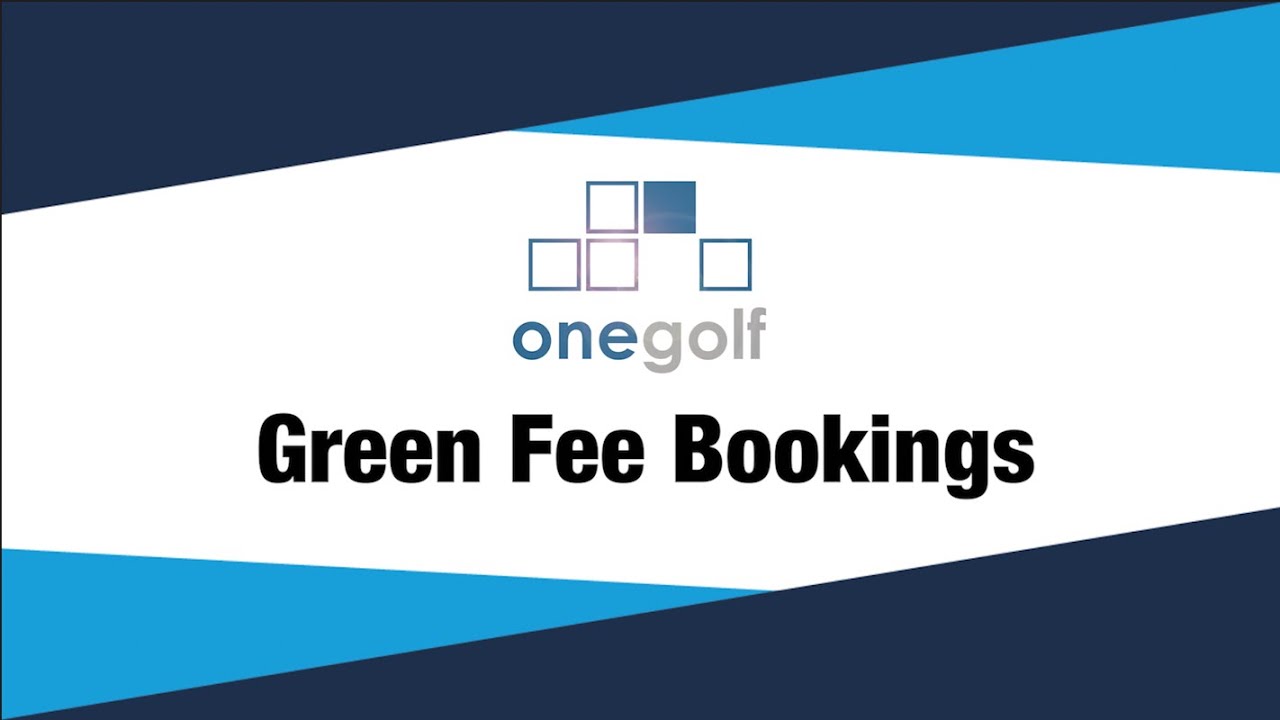OneGolf: Green Fee Bookings - Overview - YouTube