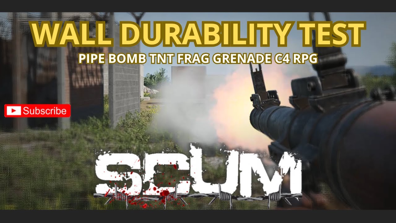 EXPLOSIVES vs. WALLS | SCUM DURABILITY TEST - YouTube
