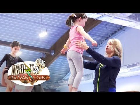 Nadia Comăneci, alături de cei mai mici gimnaști români: \