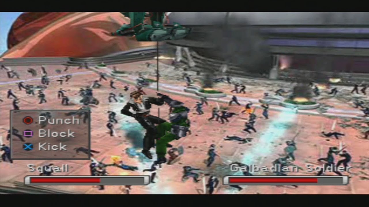 Final fantasy 8 The battle against galbadia garden - YouTube