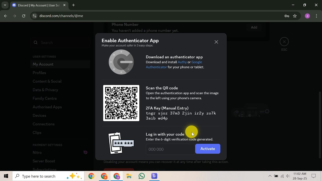 How To Find Discord Backup Codes On Pc - YouTube