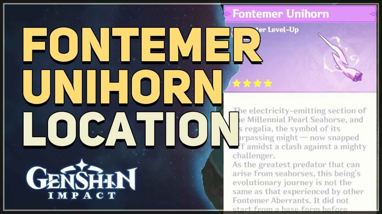Fontemer Unihorn Location Genshin Impact - YouTube